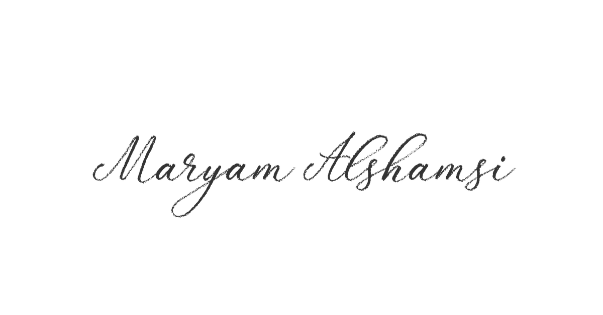 Maryam Name Signature Maryam Isaac (Baseone) A Journey To